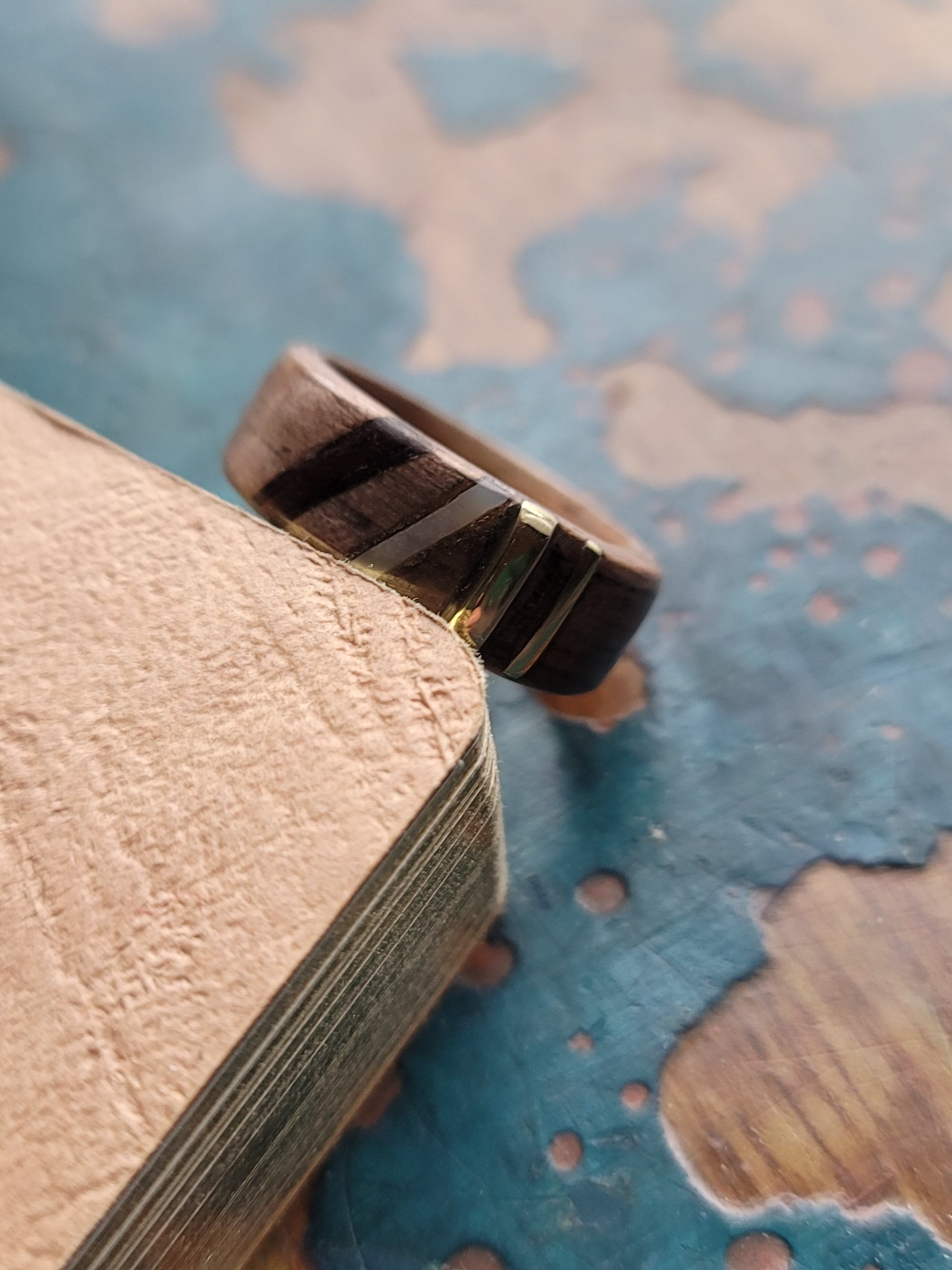 Rings made from Wood - Brass & Bower